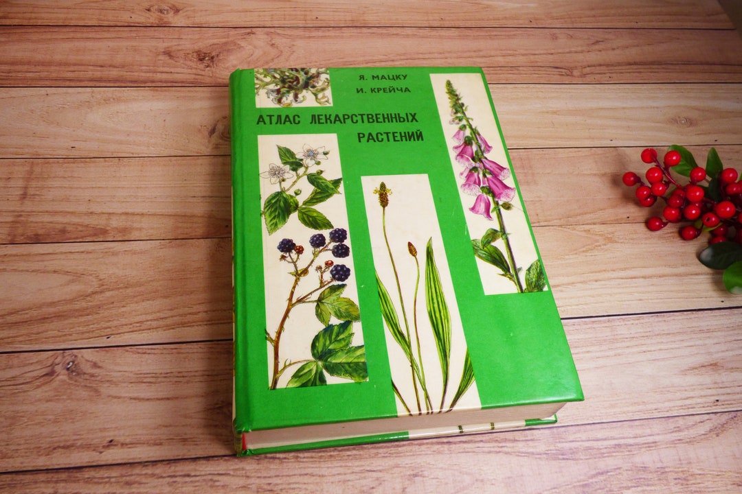 Atlas of Medicinal Plants Green Botanical Book Vintage Herb Book 200 ...