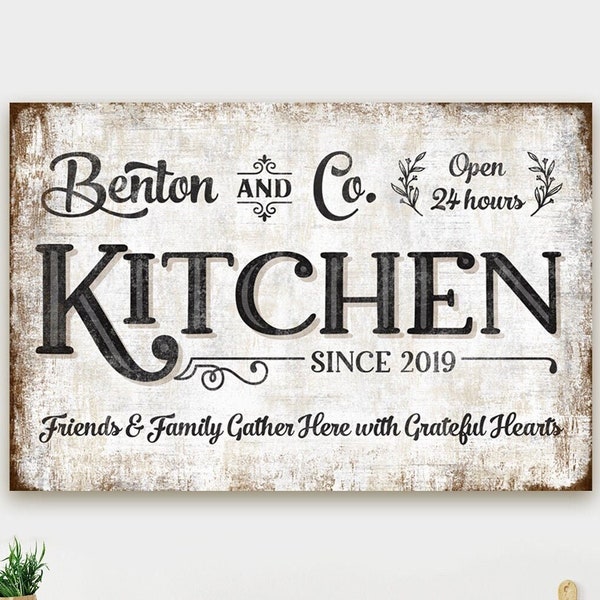 Personalized Kitchen Signs - Etsy