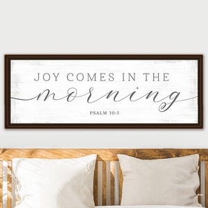 Joy Comes In The Morning Psalm 30:5 | Etsy