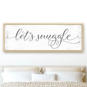 Let's Snuggle Sign | Let's Snuggle | Lets Snuggle - Etsy