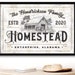 Family Homestead Name Sign Personalized Homestead Sign, Farmhouse ...