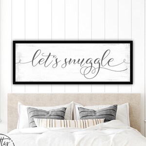 Let's Snuggle Sign | Let's Snuggle | Lets Snuggle - Etsy