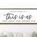 This is Us Personalized Sign | This is Us Sign Customized | This is Us ...