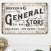 Custom General Store Sign Vintage General Store Sign - Etsy
