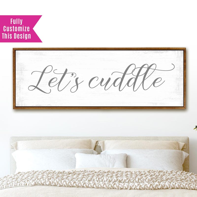 Lets Cuddle Sign - Etsy
