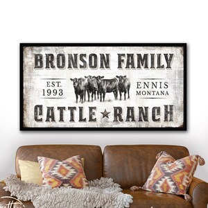 Cattle Company Sign, Horse Ranch Sign Personalized, Cattle Ranch Signs ...