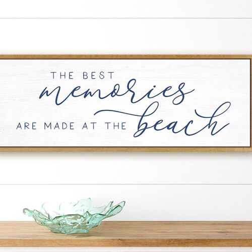 Beach Memories Sign Beach House Wall Art the Best Memories - Etsy