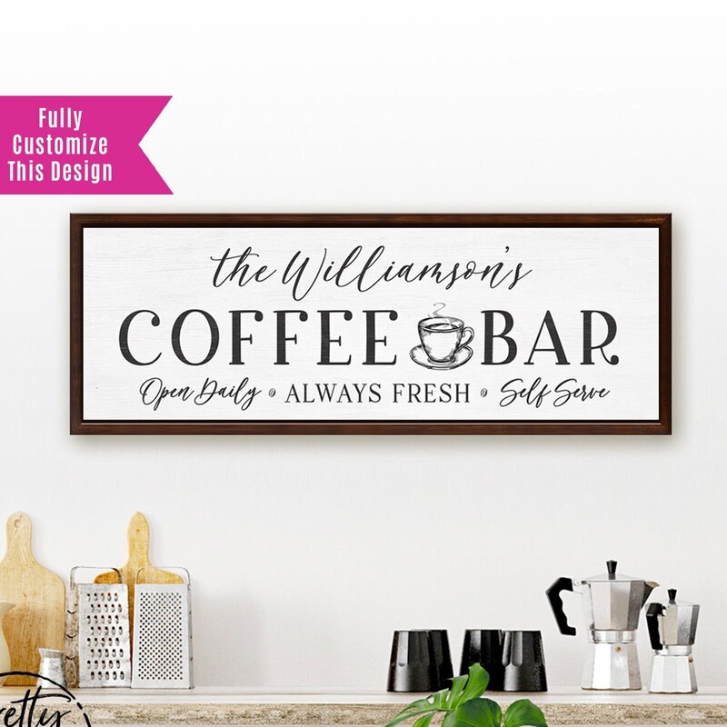 Coffee Bar Signs - Etsy
