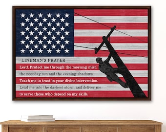 Linemans Prayer, Wall Art, Lineman Gift, Graduation Gift, Printable ...