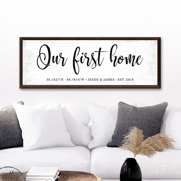 Our First Home Sign - Etsy