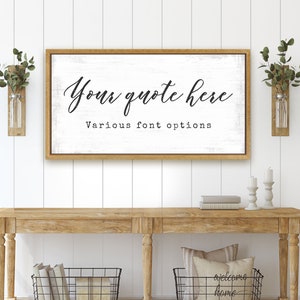 Custom Canvas Framed Signs Personalized by Pretty Perfect - Etsy