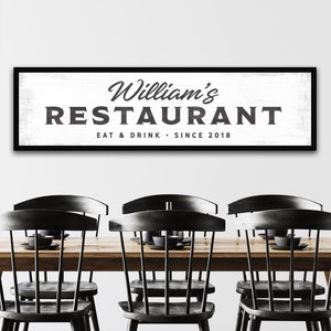 Personalized Restaurant Sign | Restaurant Signs Custom | Restaurant ...