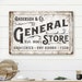 Custom General Store Sign | Vintage General Store Sign | Personalized ...