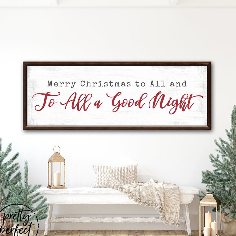 And to All a Good Night Sign - Etsy