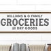 Personalized Grocery Sign groceries and Dry Goods Groceries - Etsy