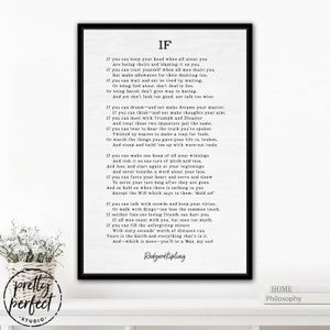 If by Rudyard Kipling | If Rudyard Kipling - Etsy UK