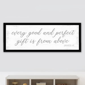 Every Good And Perfect Gift Is From Above James 1:17 Sign | Etsy