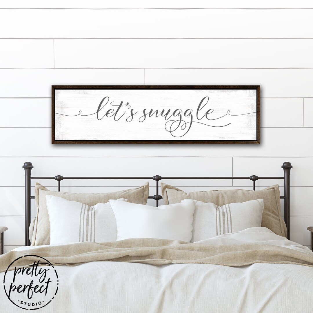 Let's Snuggle Sign Let's Snuggle Lets Snuggle - Etsy