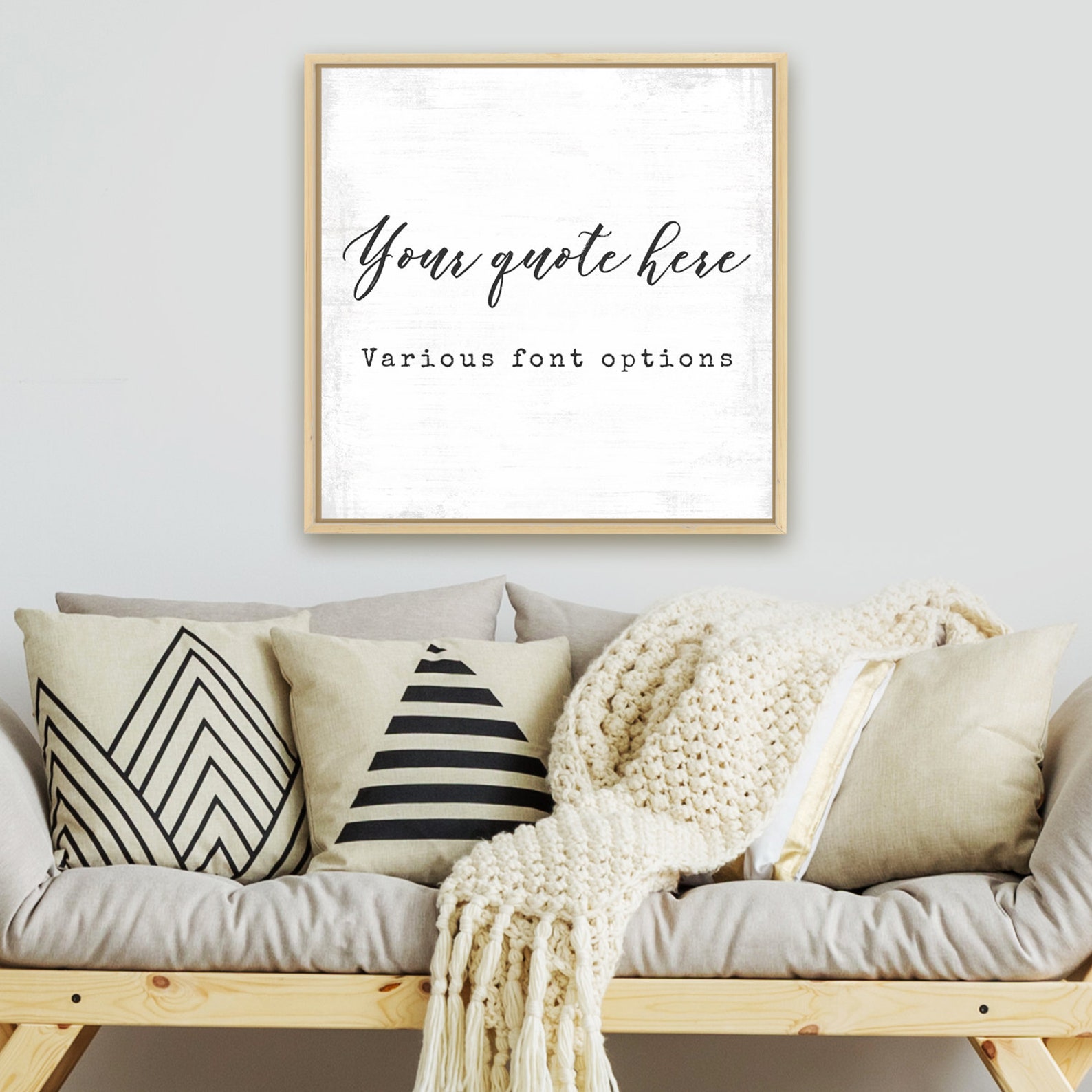 Create Your Own Custom Canvas Quote Sign Personalized - Etsy