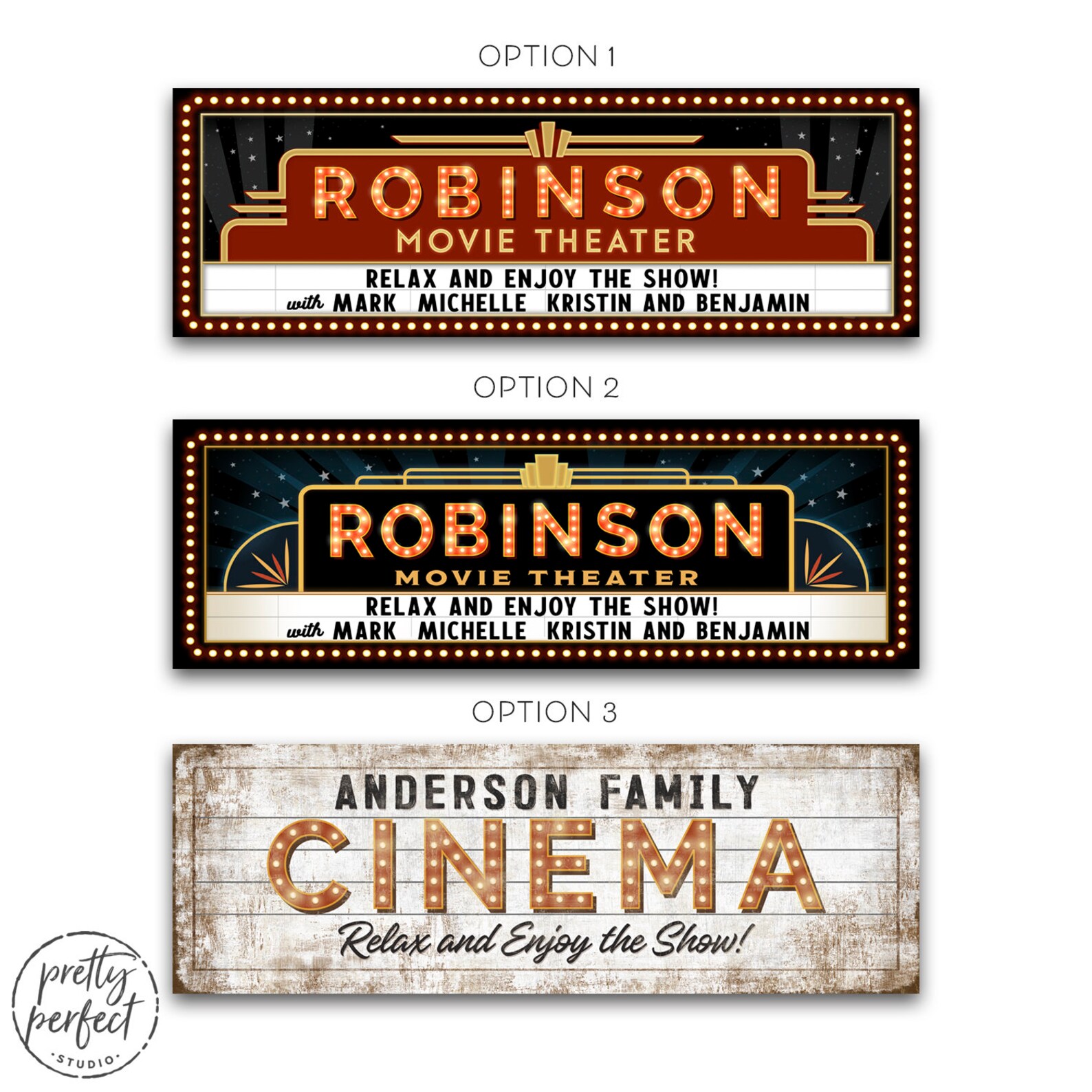 Custom Home Theater Sign Personalized Movie Room Decor - Etsy