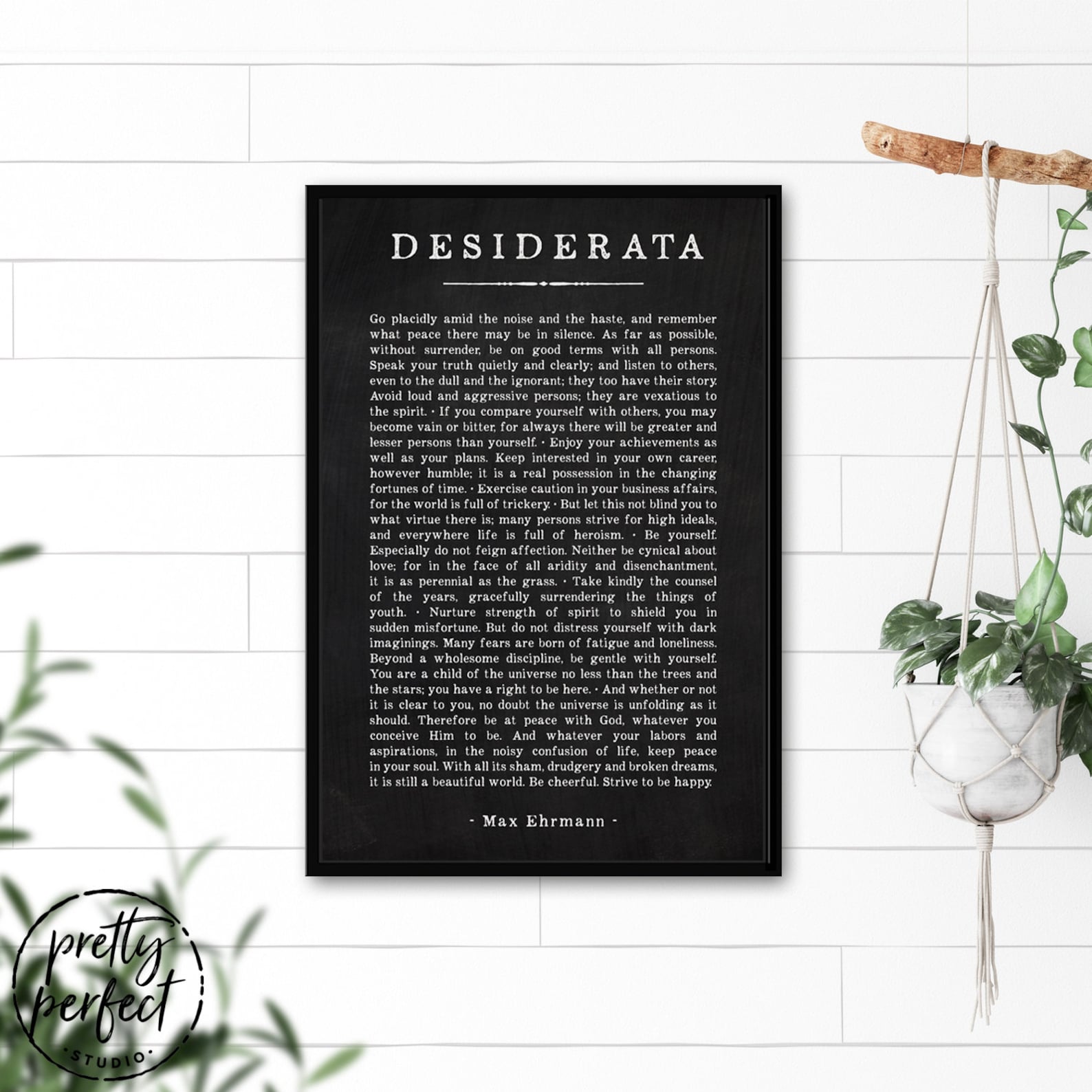 Desiderata Framed Wall Art Desiderata Print Desiderata - Etsy