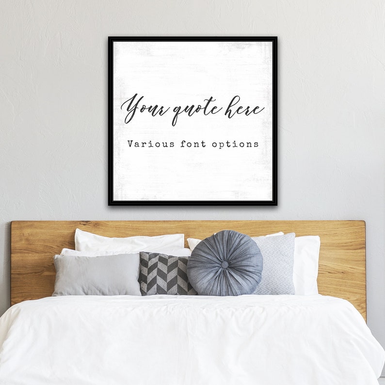 Create Custom Quote Sign Personalized Master Bedroom Above - Etsy