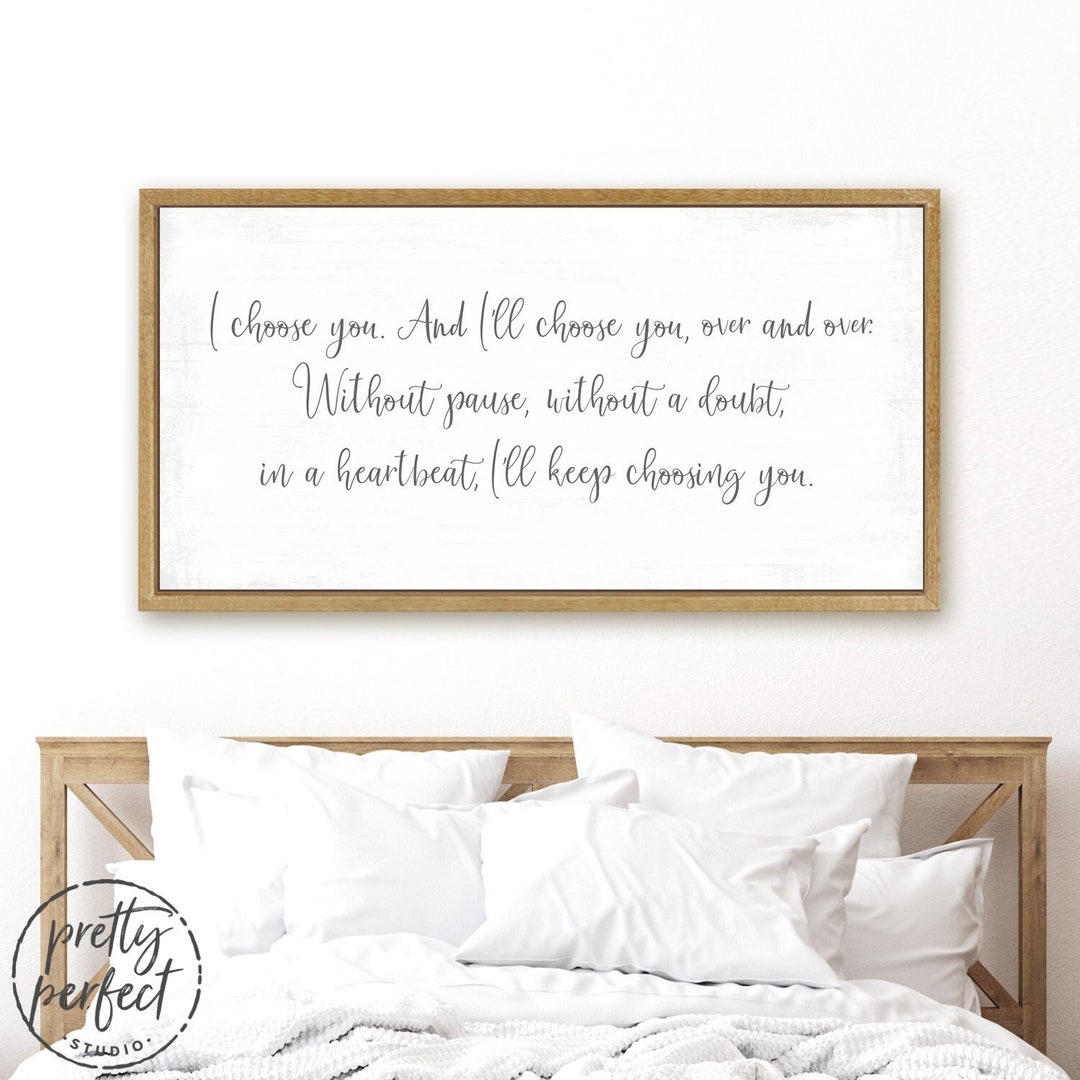 I'd Choose You Sign I Choose You I Choose You and - Etsy
