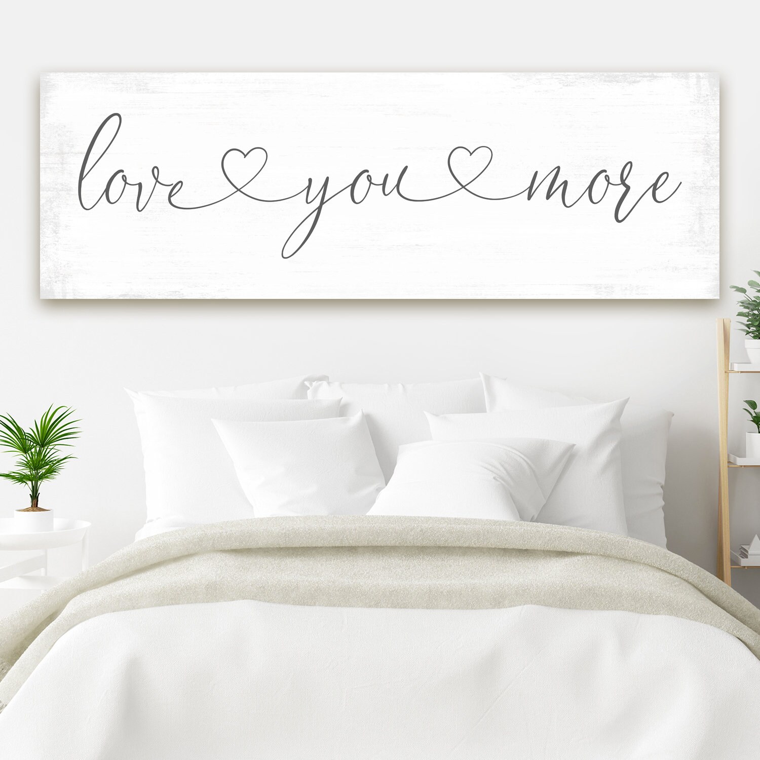 Love You More Sign Love You More | Etsy