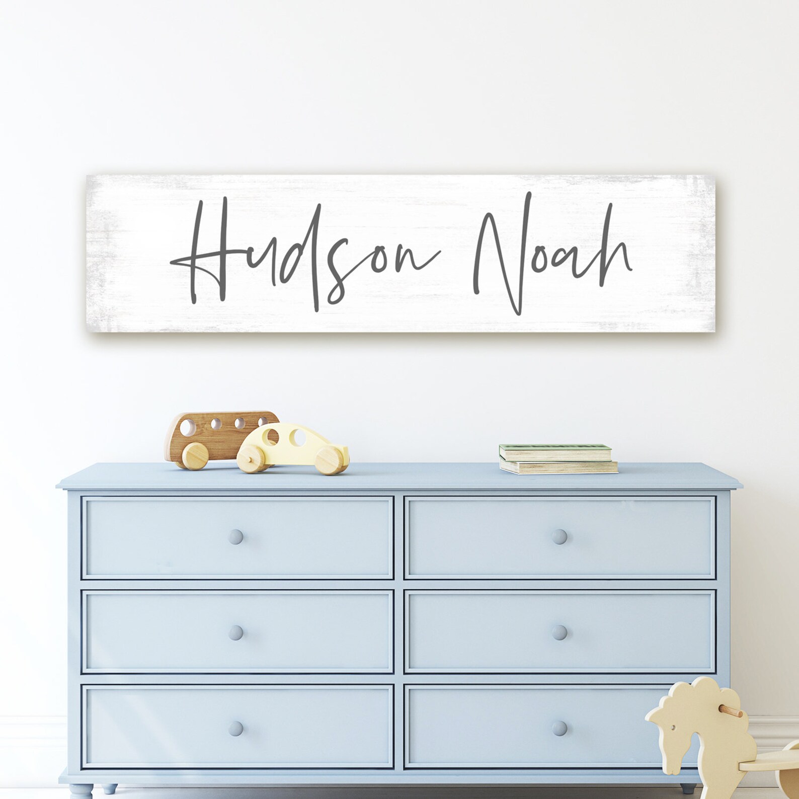Personalized Boy Name Sign for Nursery Rustic Above the Crib - Etsy