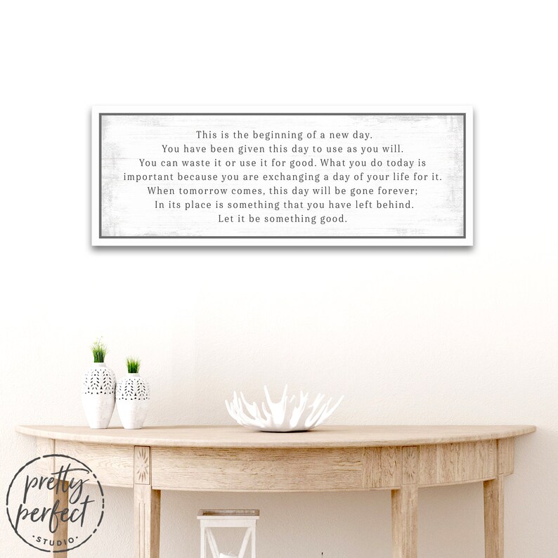 This is the Beginning of A New Day Sign - Etsy