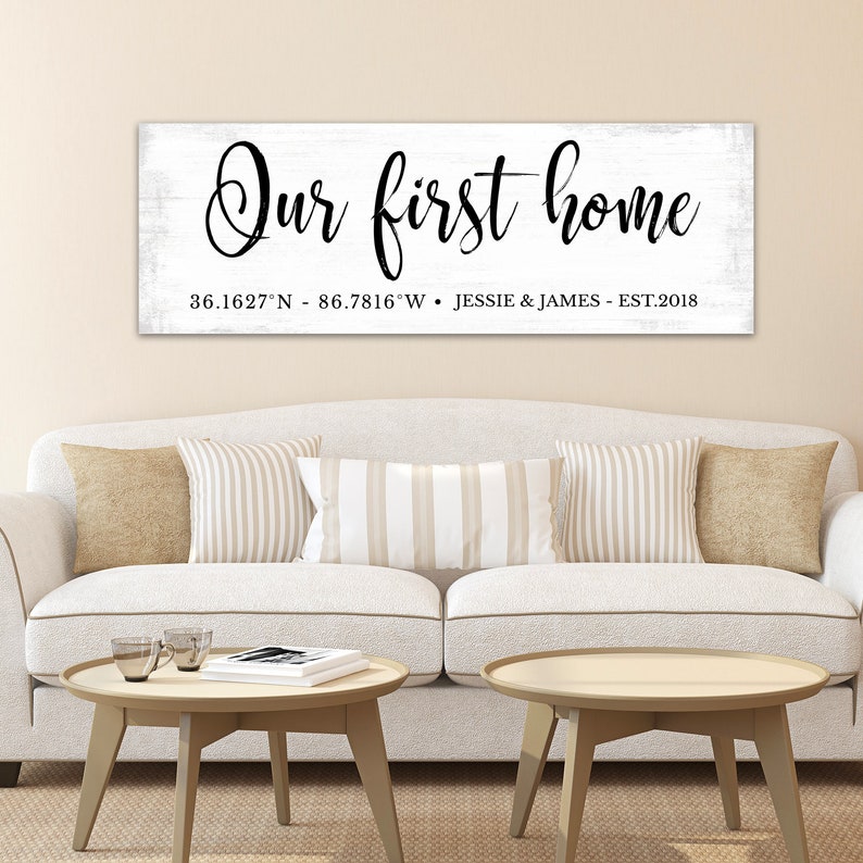 Our First Home Sign | Etsy