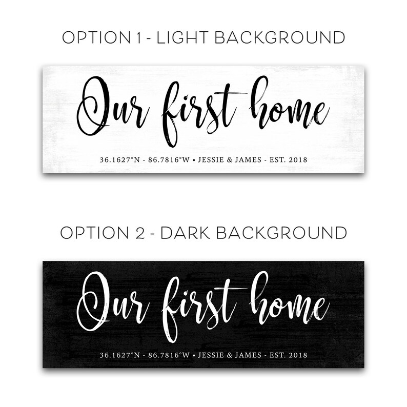 Our First Home Sign - Etsy