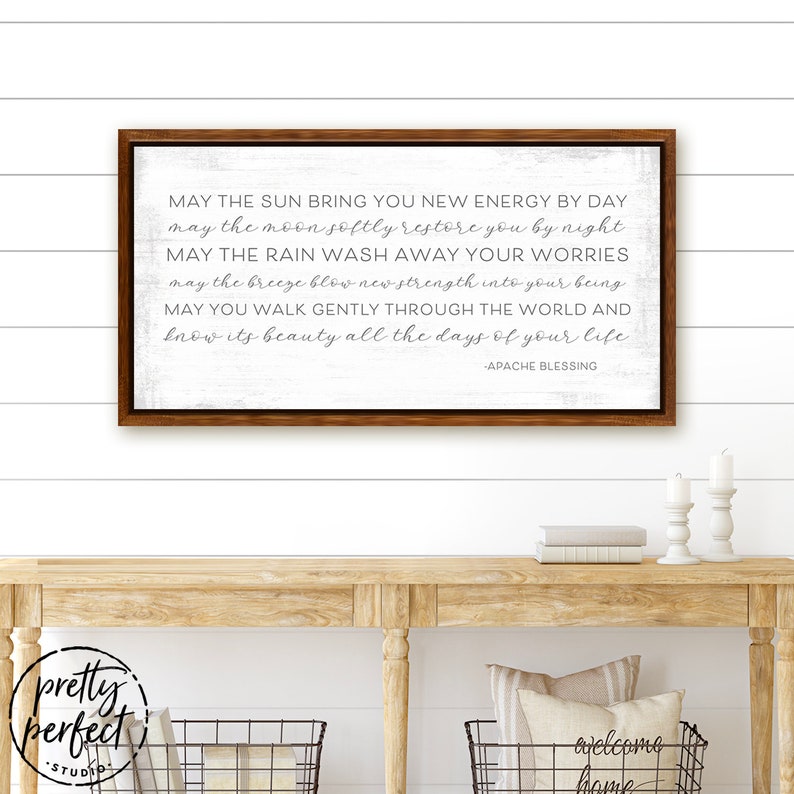 Apache Blessing Wall Art Apache Wedding Blessing Apache | Etsy