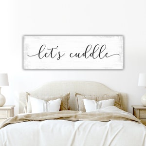 Let's Cuddle Sign | Let's Cuddle - Etsy