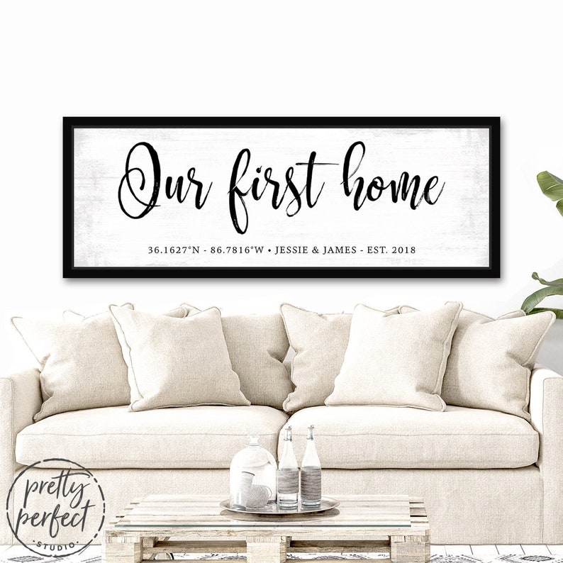 Our First Home Sign - Etsy