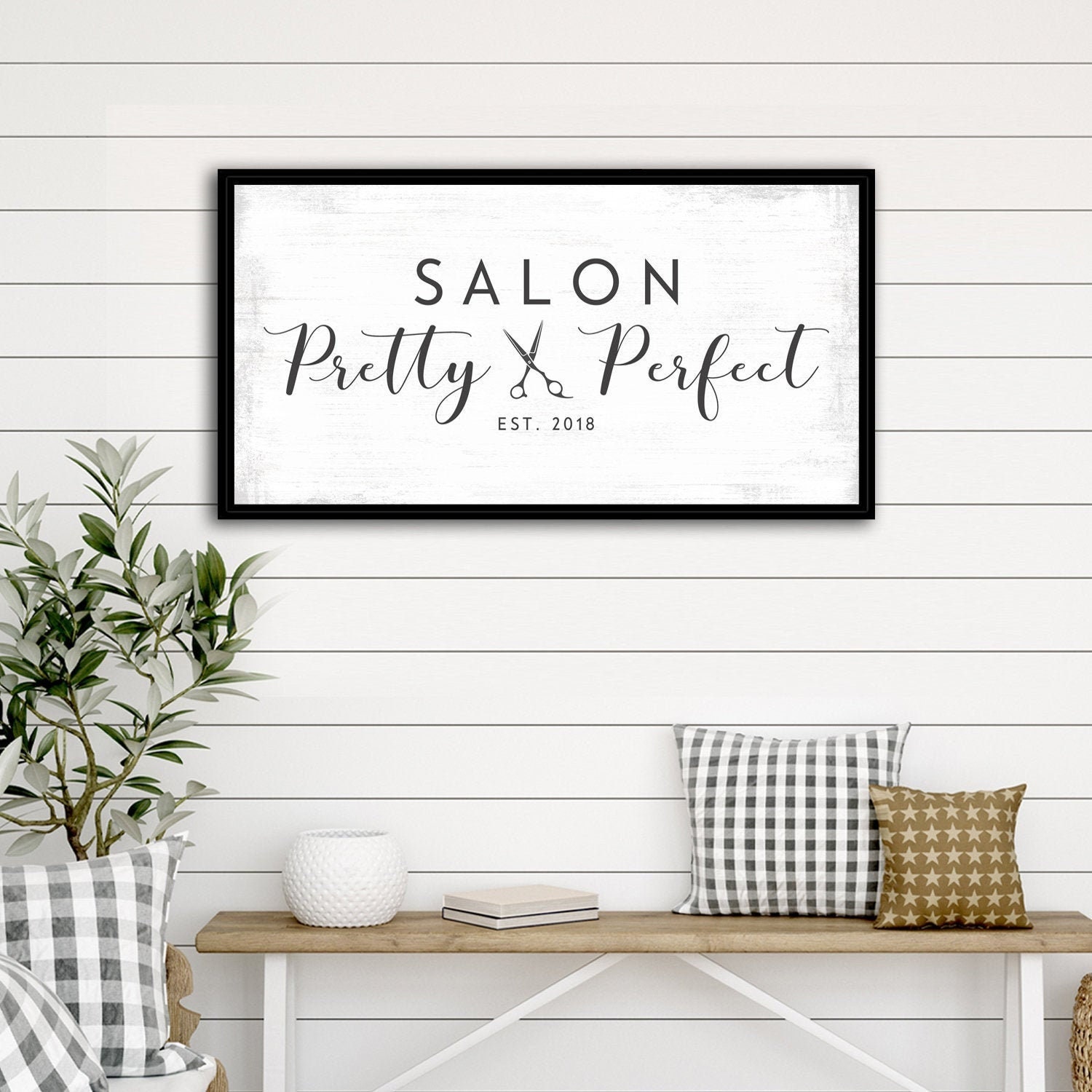 Custom Hair Salon Sign Beauty Salon Wall Art Personalized | Etsy