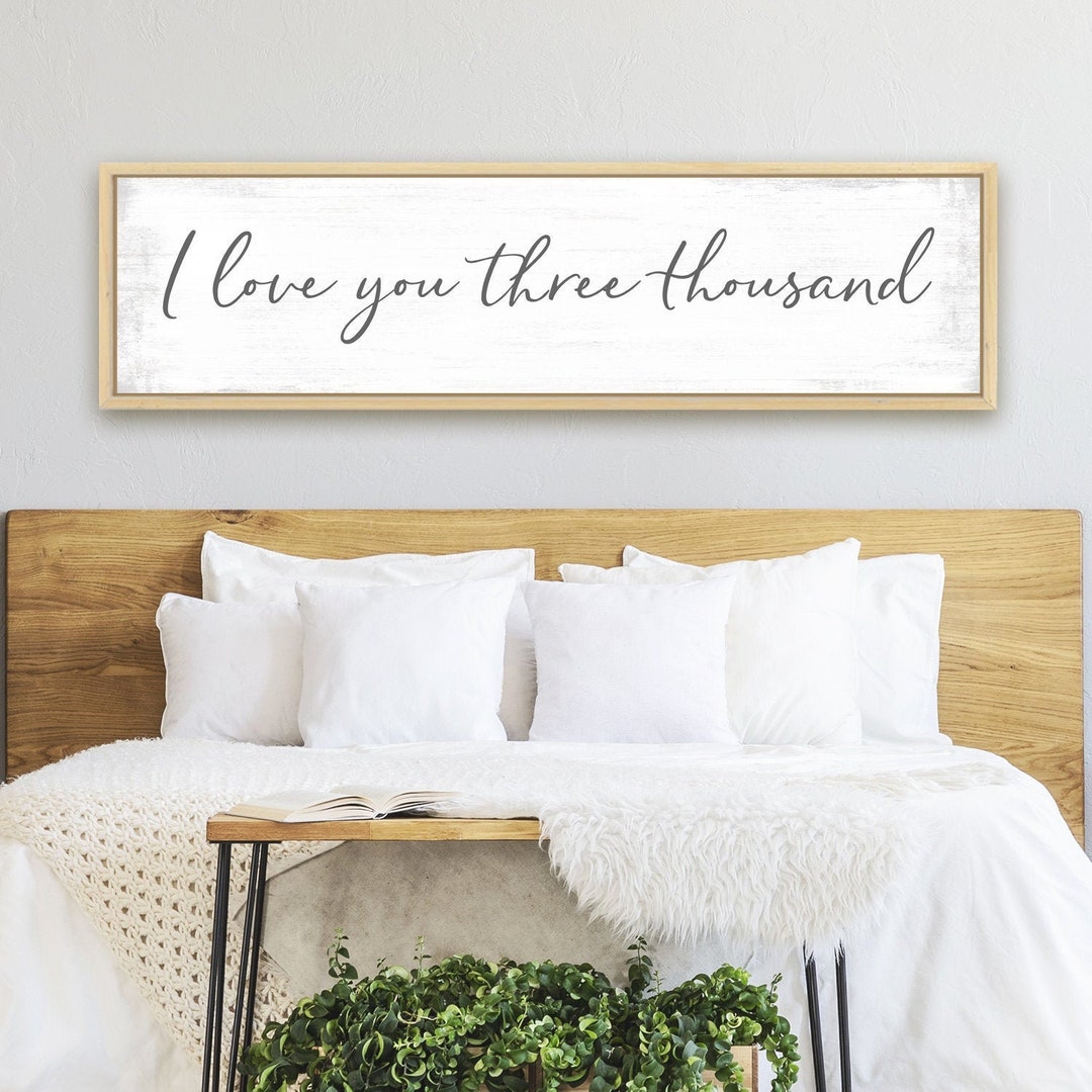 I Love You Three Thousand Sign | I Love You 3000 Wall Art | I Love You ...