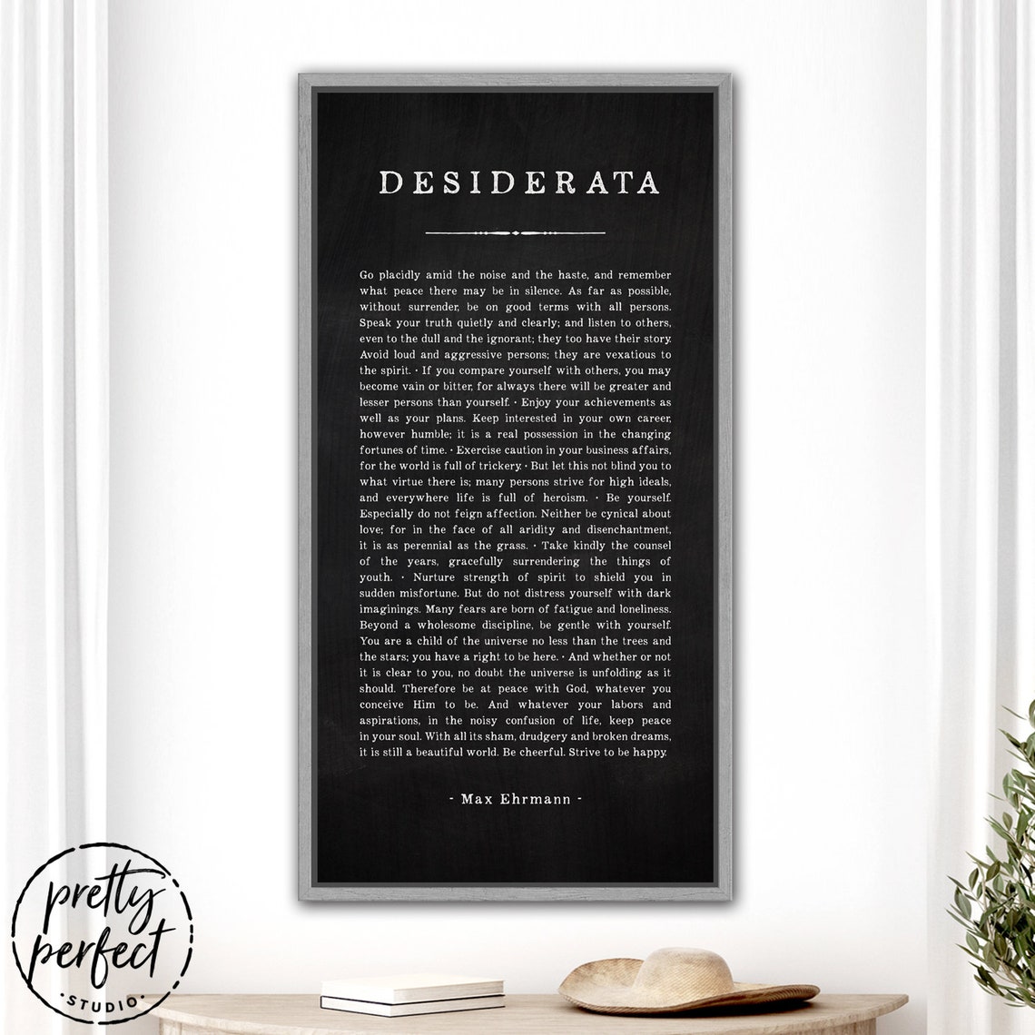 Desiderata Framed Wall Art Desiderata Print Desiderata - Etsy