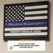 Police Officer Deputy Sheriff Gifts | Personalized Thin Blue Line Flag ...