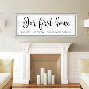 Our First Home Sign | Etsy
