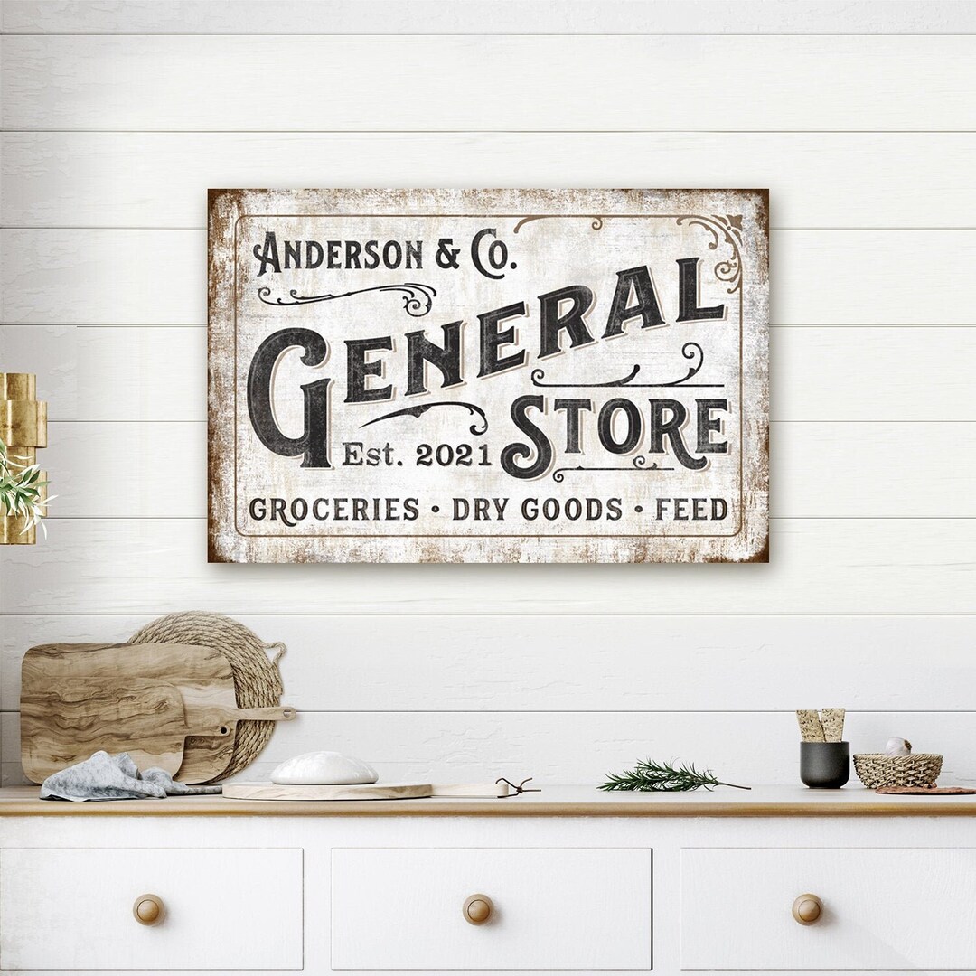 Custom General Store Sign Vintage General Store Sign - Etsy