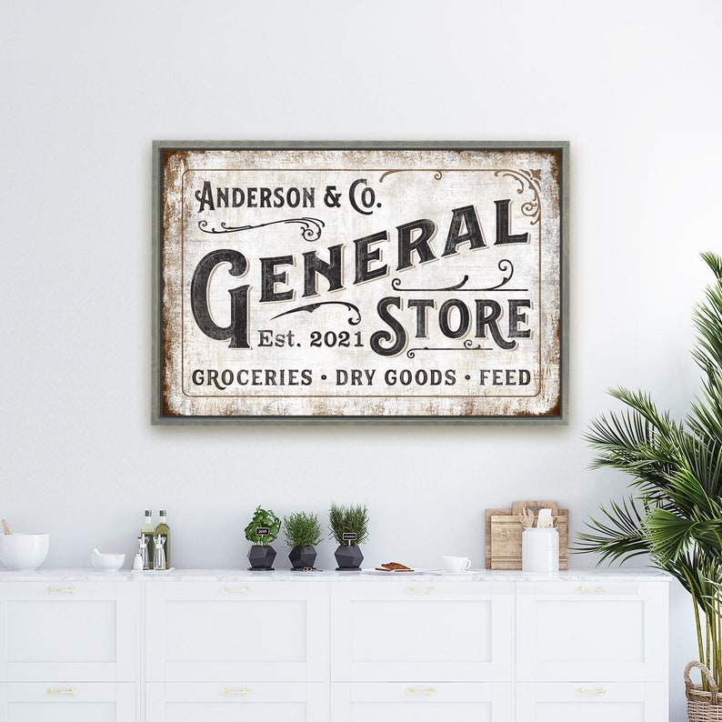 Custom General Store Sign Vintage General Store Sign - Etsy
