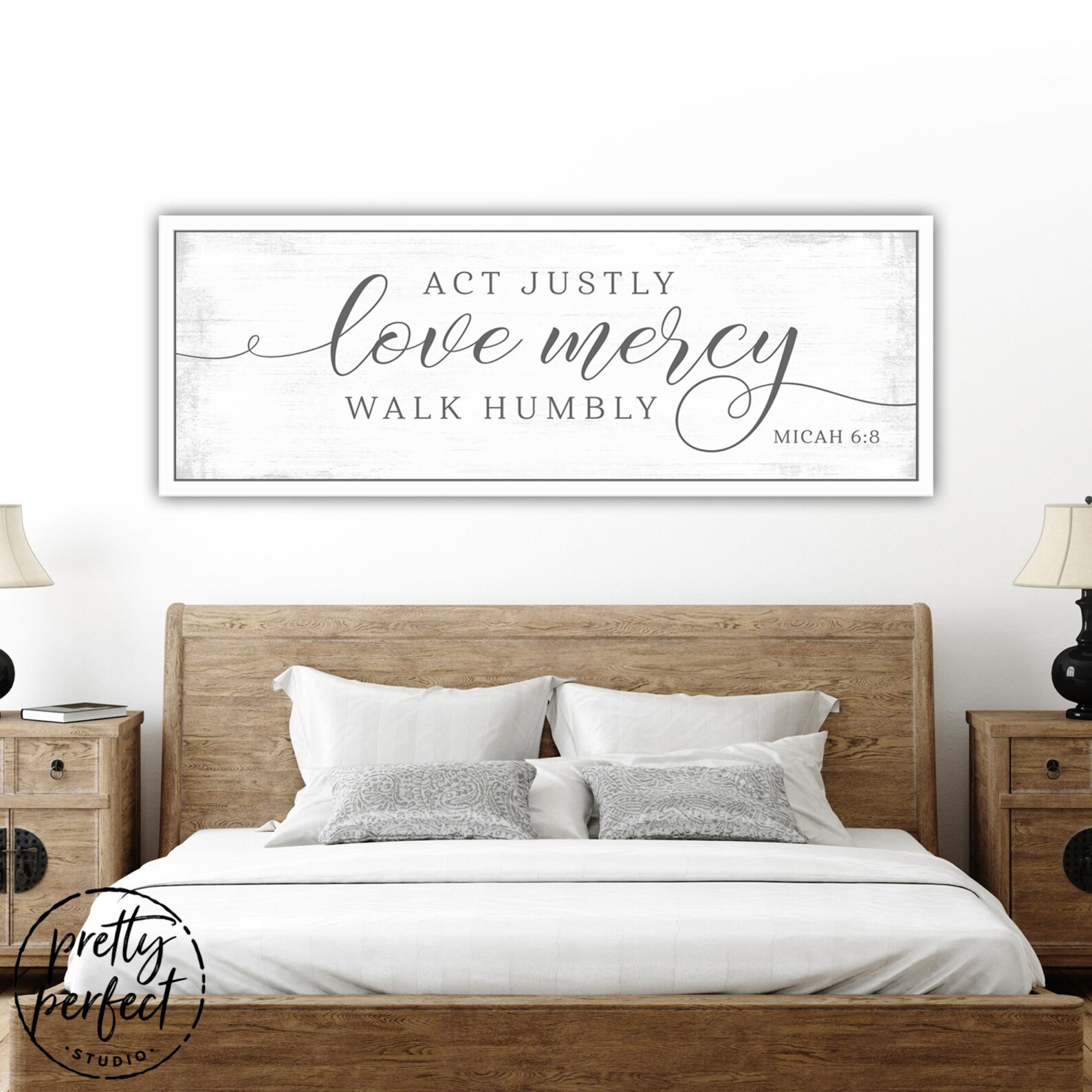 Act Justly Love Mercy Walk Humbly Sign Micah 6:8 Act - Etsy
