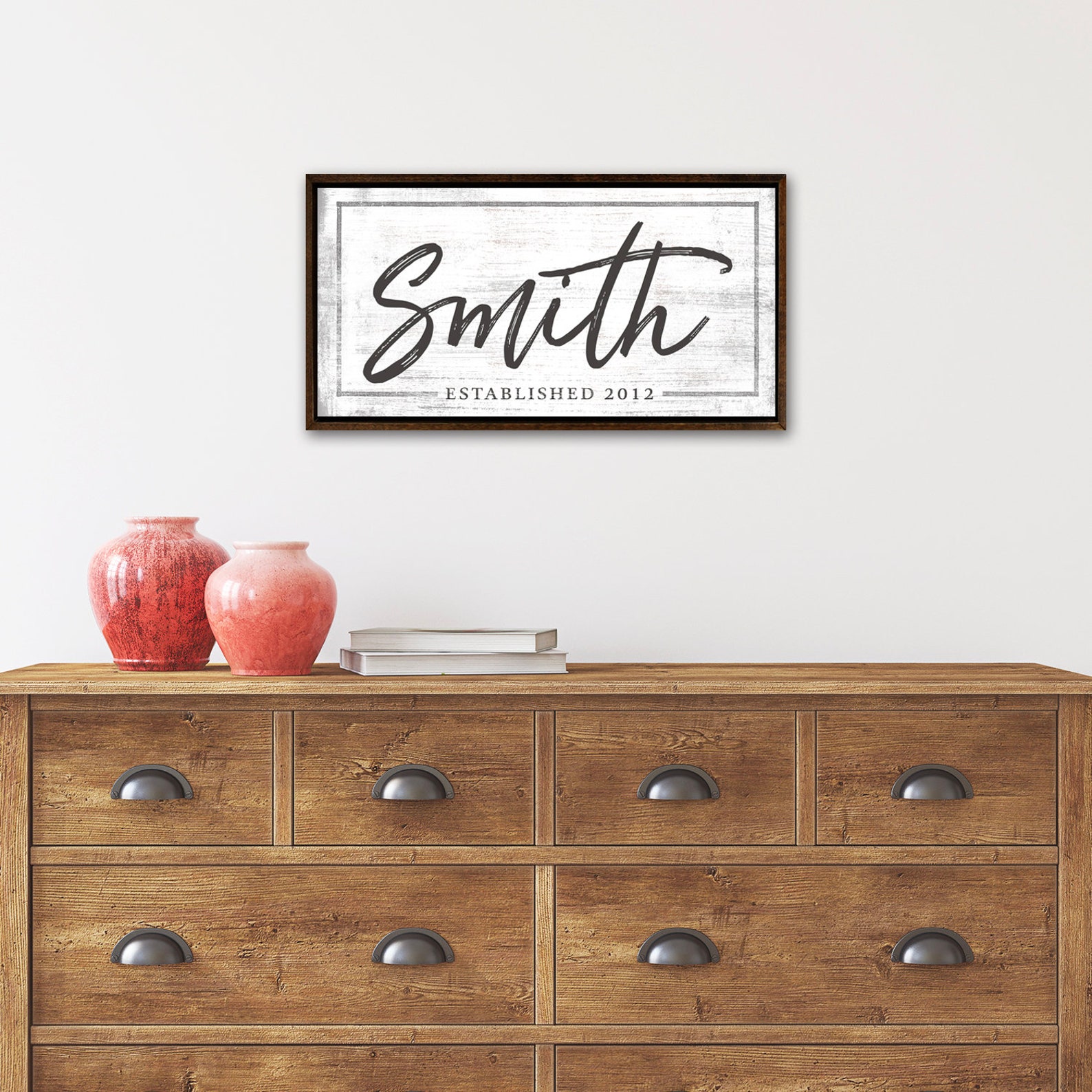 Personalized Last Name Sign Family Established Sign Large - Etsy