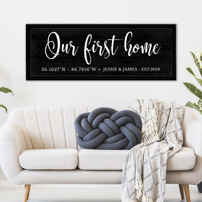 Our First Home Sign | Etsy