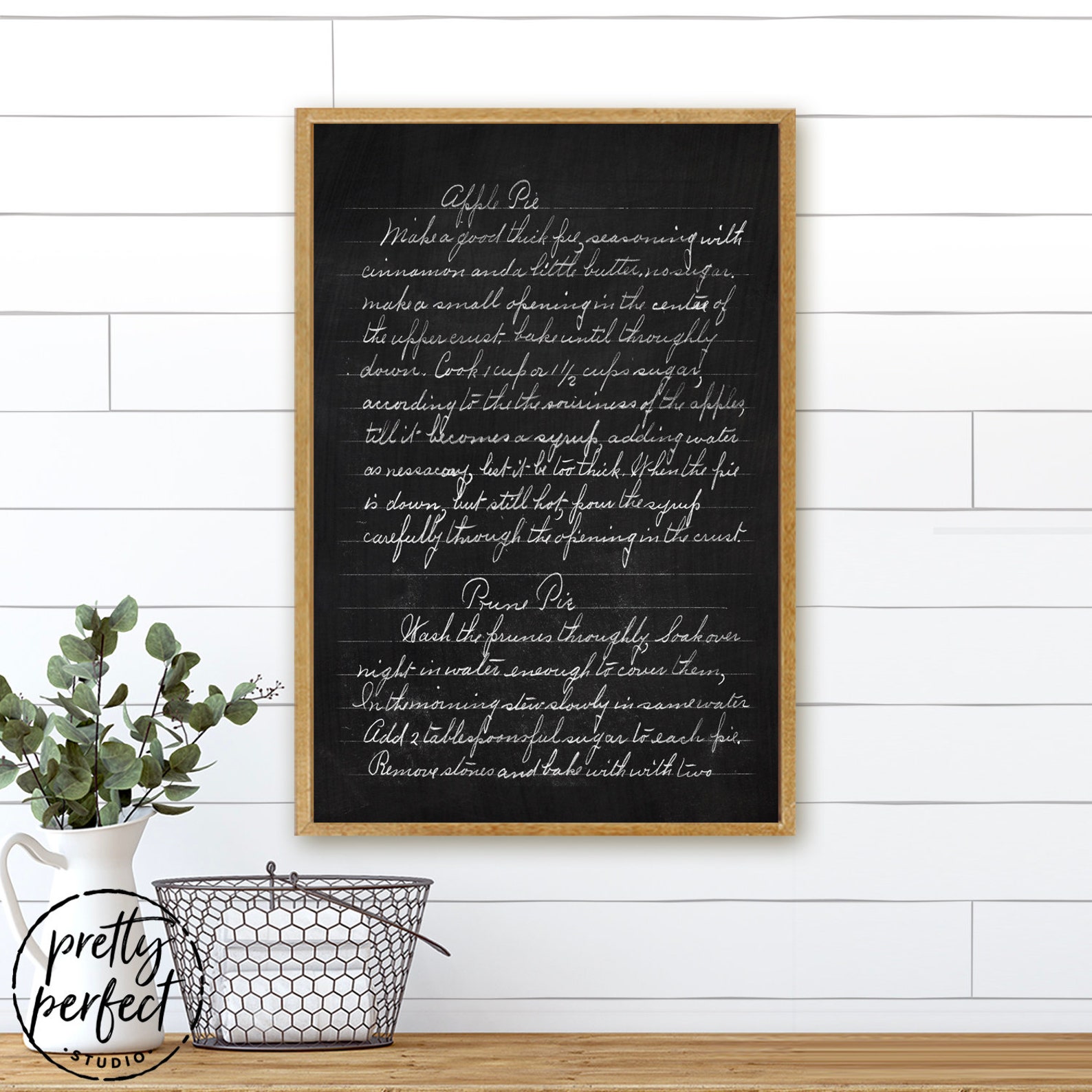 Personalized Recipe for Wall Family Recipe Sign Recipe - Etsy