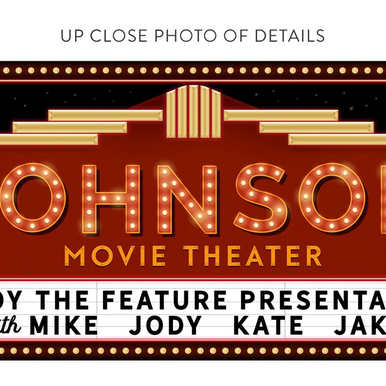 Custom Home Theater Sign Movie Theater Decor Personalized | Etsy