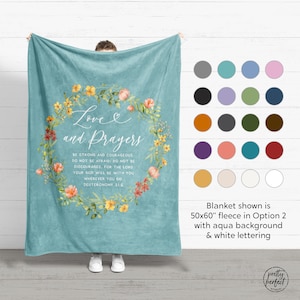 Christian Woven Blanket Scripture With Personalization - Christian ...