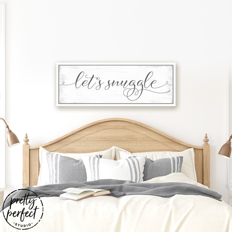 Let's Snuggle Sign Let's Snuggle Lets Snuggle - Etsy