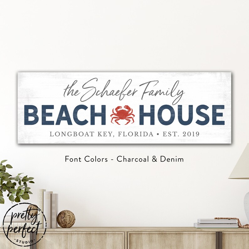 Personalized Beach House Signs - Etsy